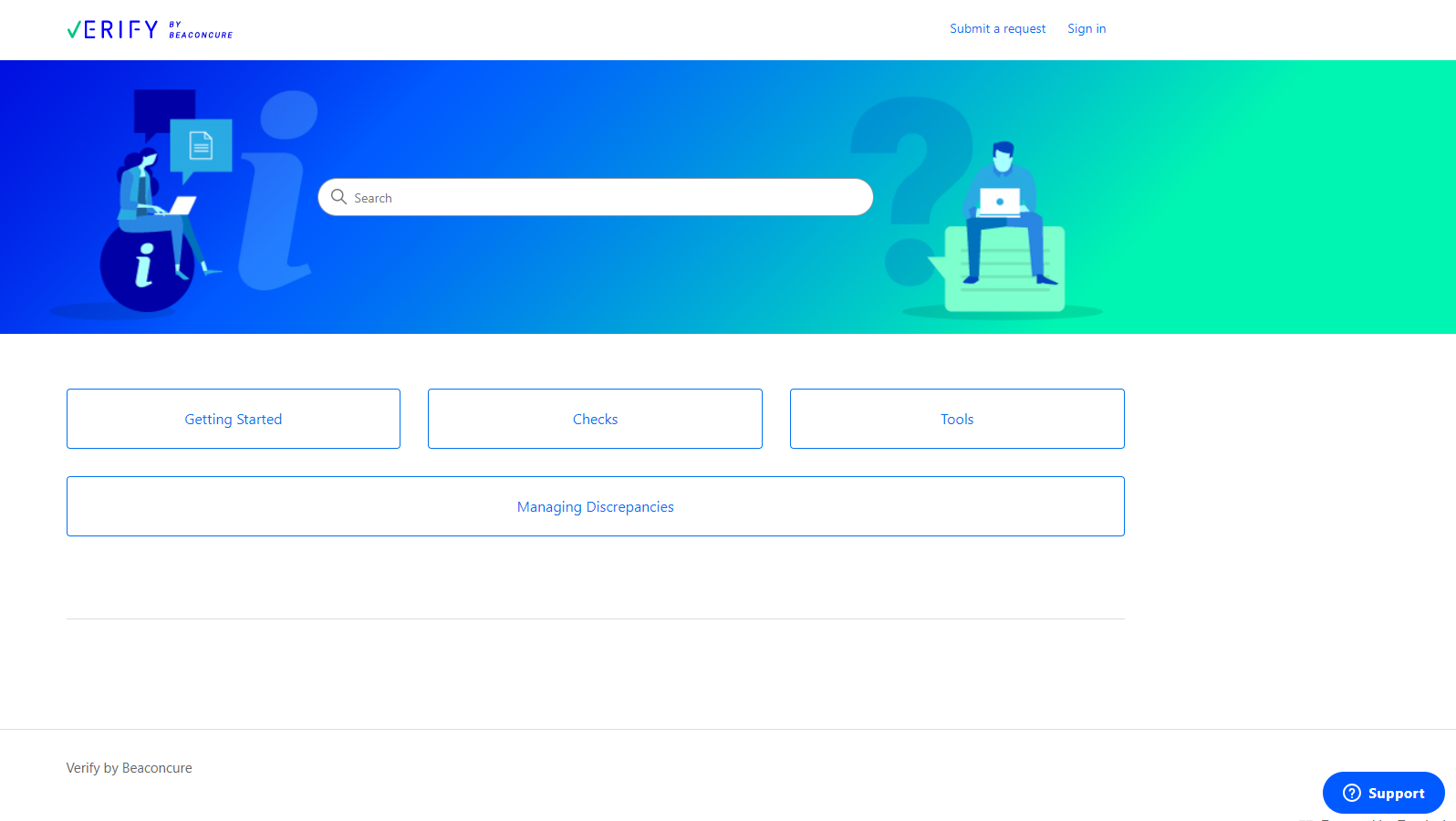 Contact Support – Verify by Beaconcure