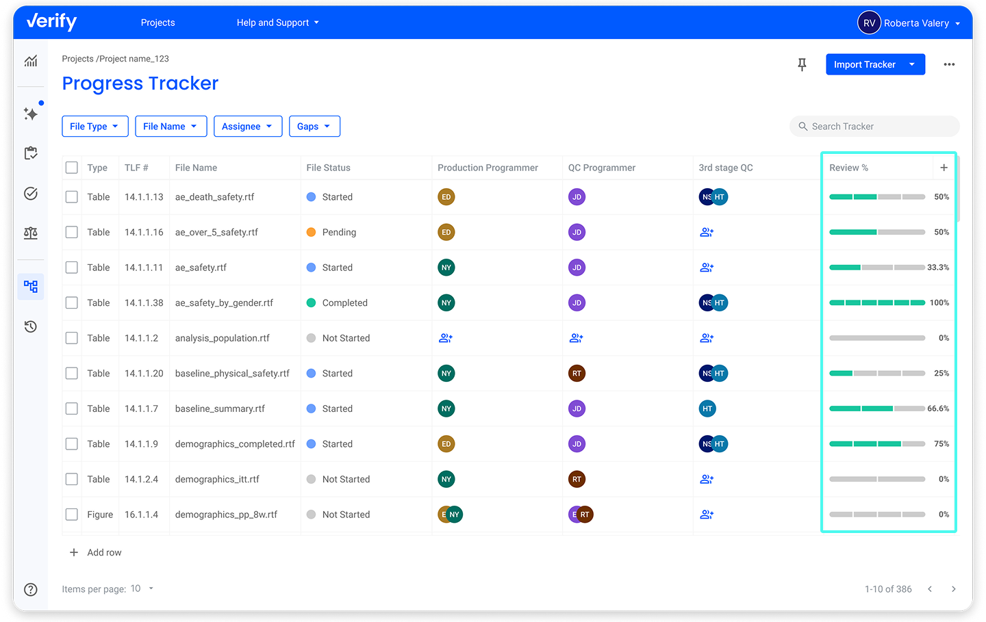 Progress Tracker Page – Verify by Beaconcure