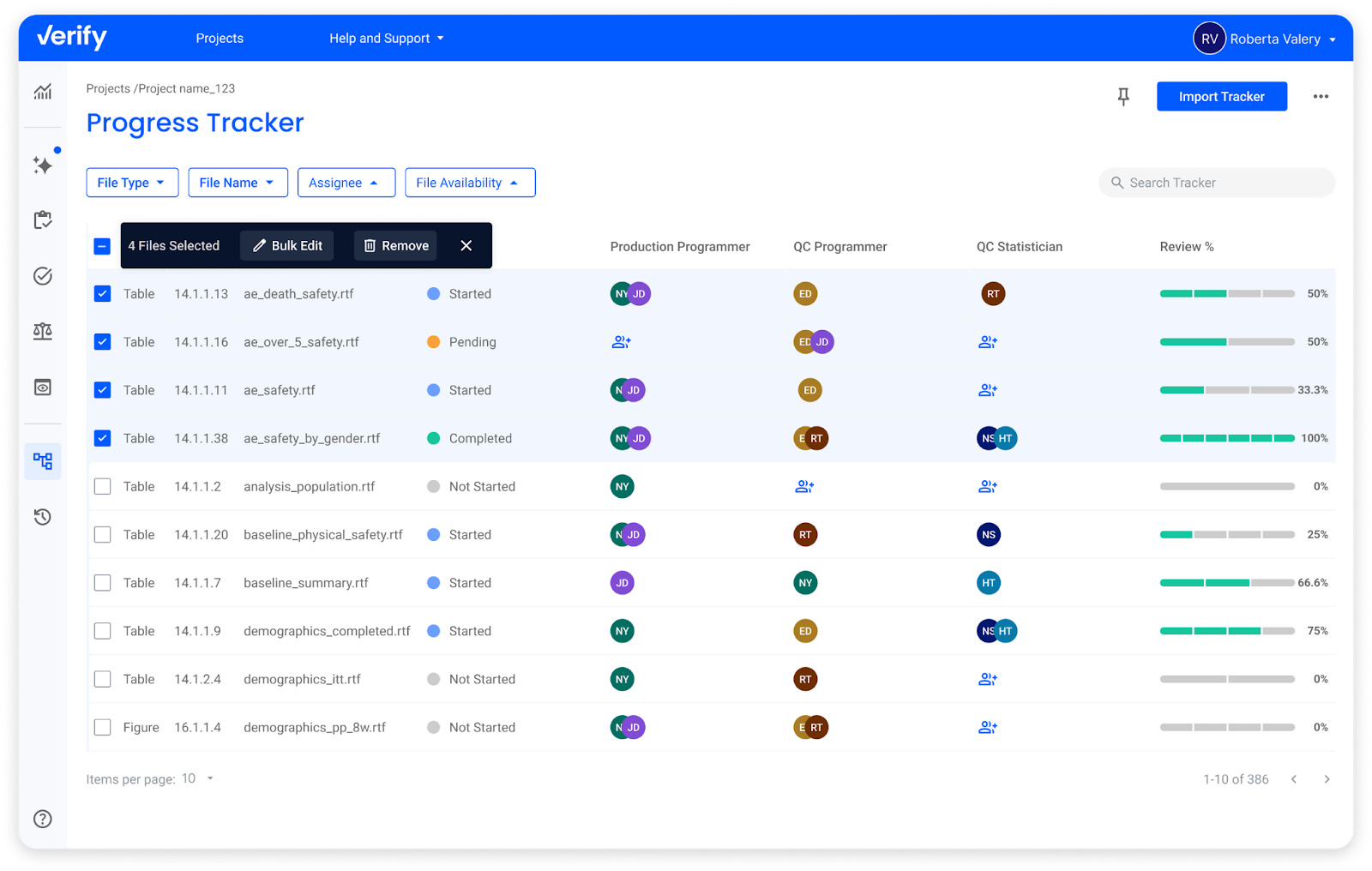 Progress Tracker Page – Verify by Beaconcure